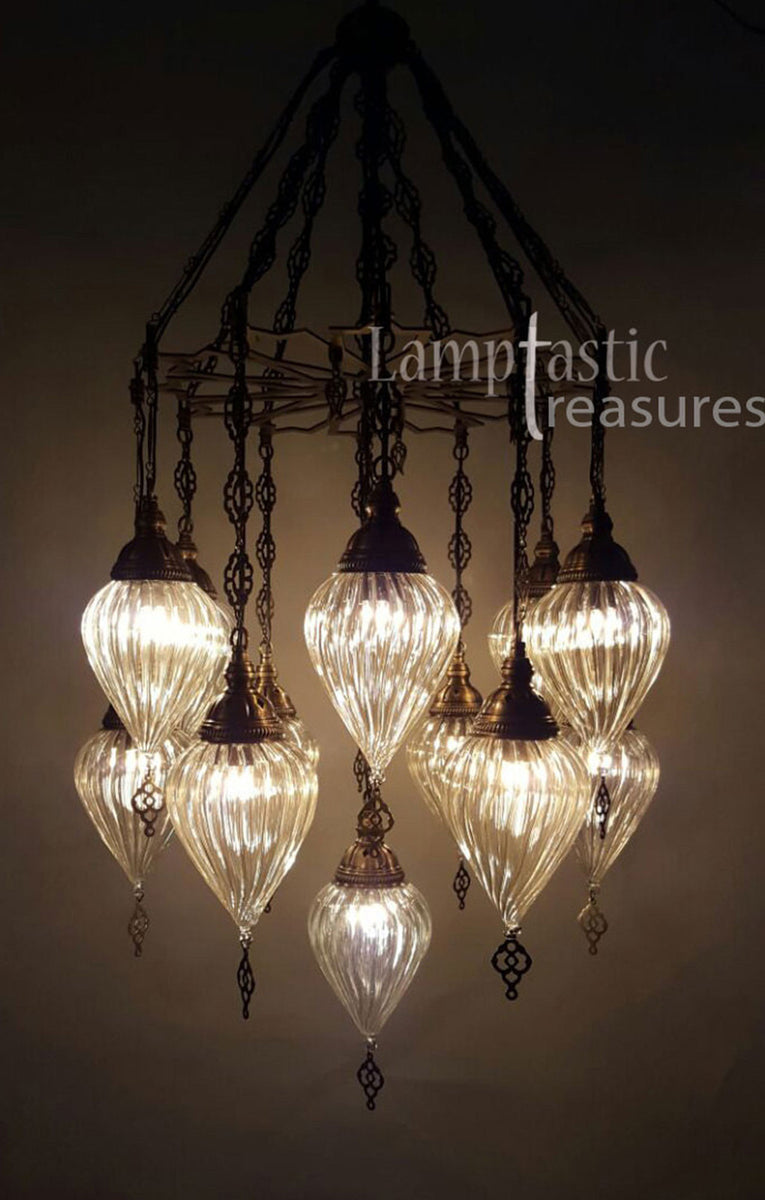 Modern Turkish Glass Chandelier – Lamptastico